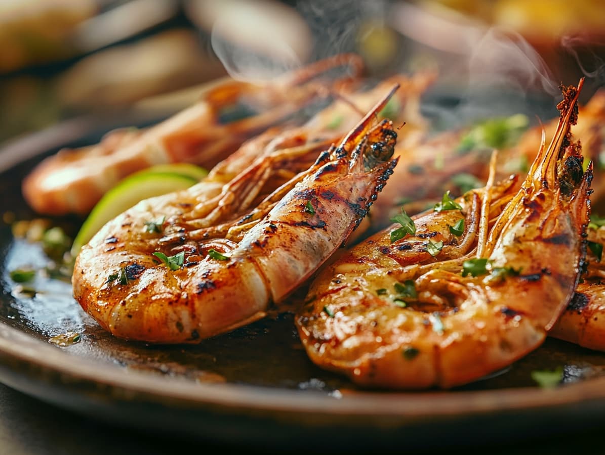 Dégustation en vidéo wok de gambas et | Uptown Resto
